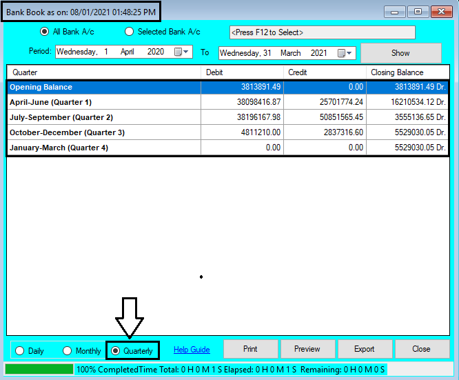 Bank Book Help Guide