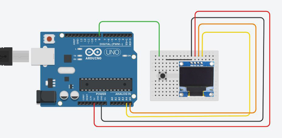 Cómo Hacer Un Contador Pulsador Arduino Uno Oled Display