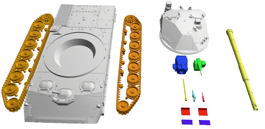 Gulumik Military Models: 2S25M SPRUT-SDM1 RESIN PRINTED KIT 3D RED TANK ...