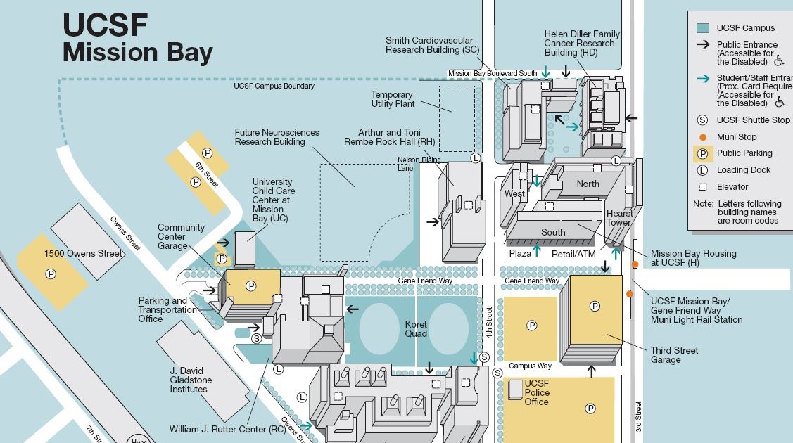 Ucsf Mission Bay Campus Map - United States Map