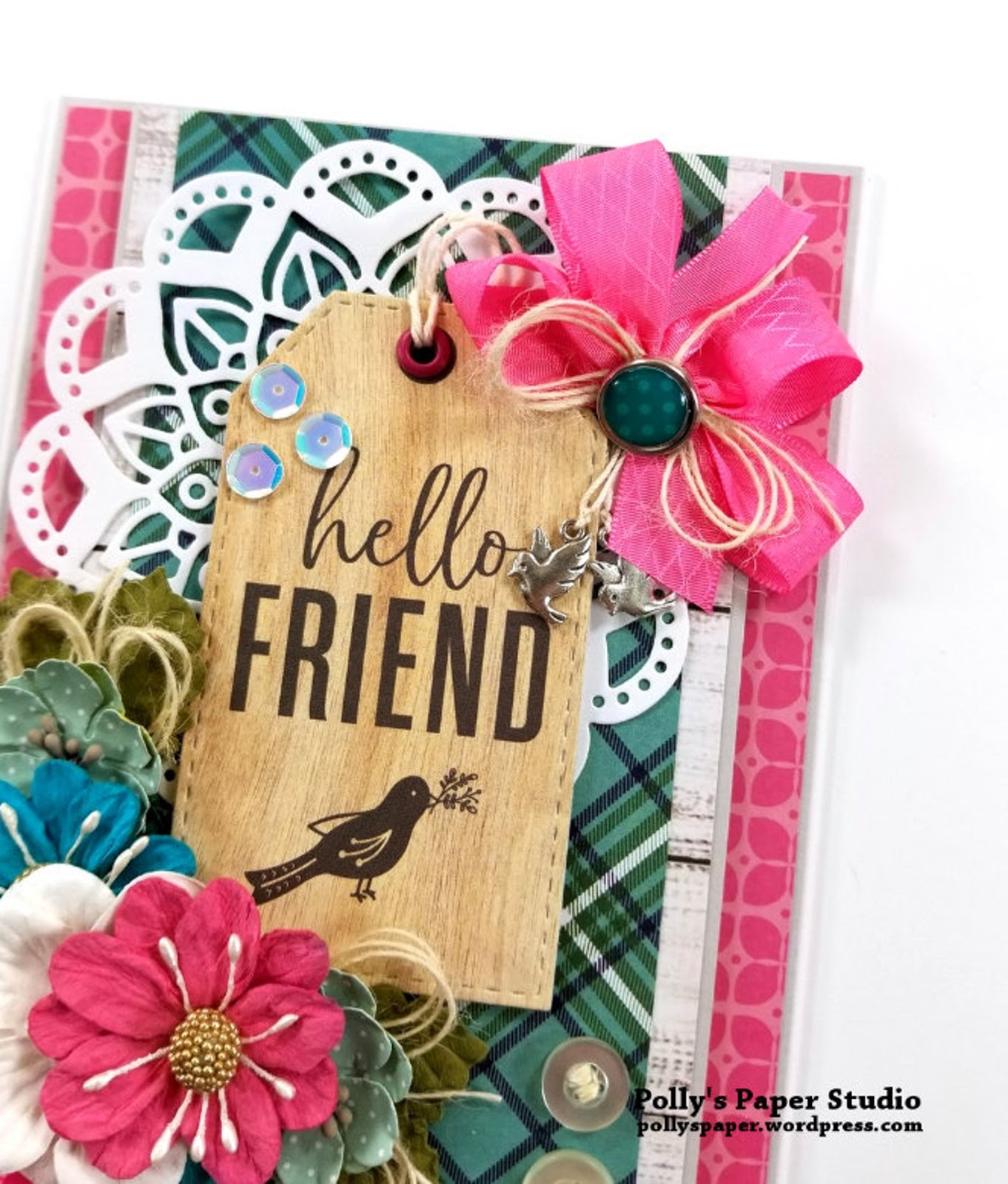 Really Reasonable Ribbon Blog: Hello Friend Greeting Card