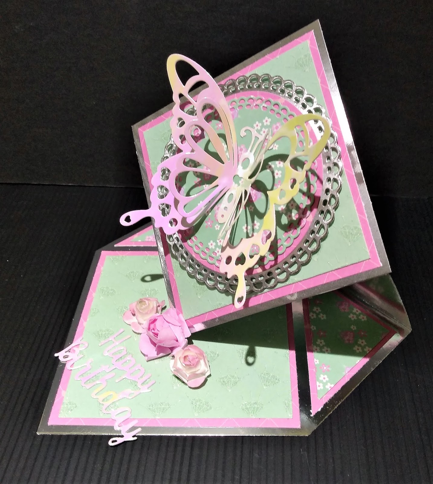 IcedImages: Diamond Easel Card