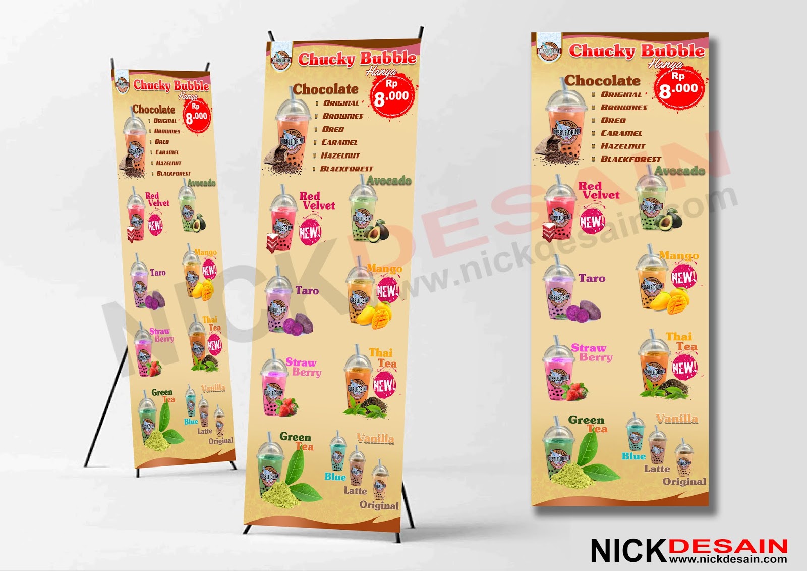 Contoh Desain Standing Banner Es Bubble | Percetakan Murah Tanjungbalai ...