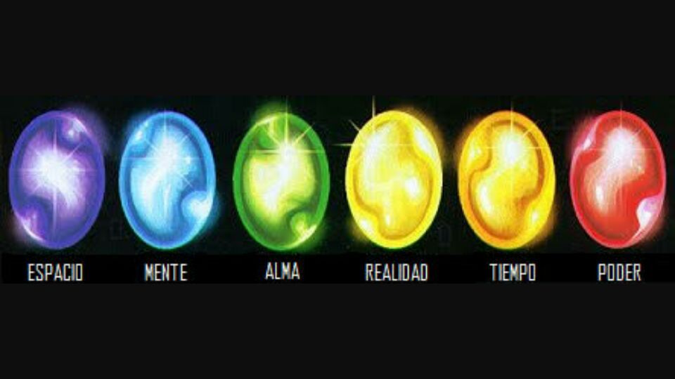 Gemas del infinito y el Guantelete del Infinito.