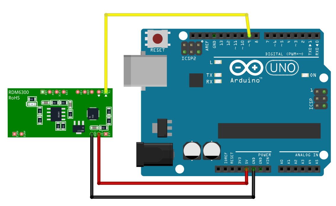 Rdm6300 Rfid Modulo De Leitura De Tag 125khz Arduino
