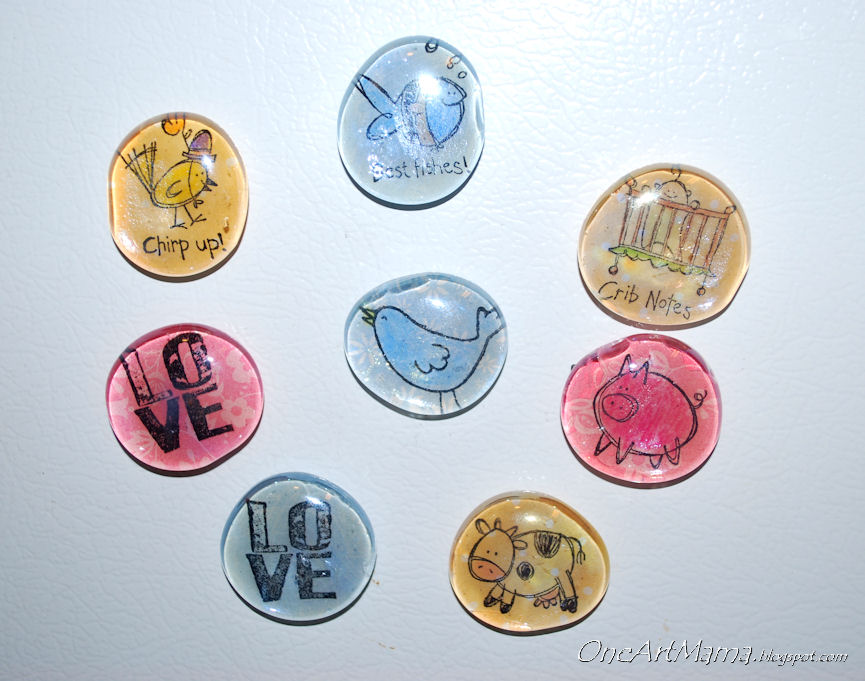 Sew Can Do: One Artsy Mama's Mod Podge Magnets & Jewelry Giveaway!!