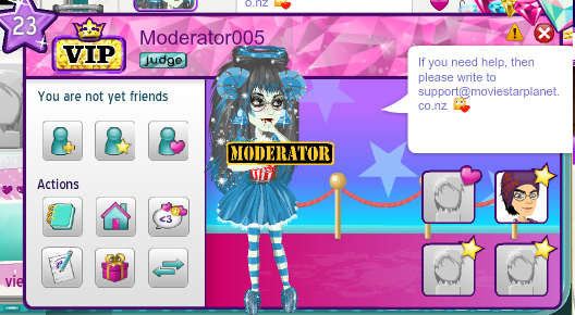 Moviestarplanet Moderators
