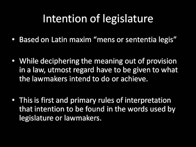Interpretation of Statute - Basic Principles of Statutory ...