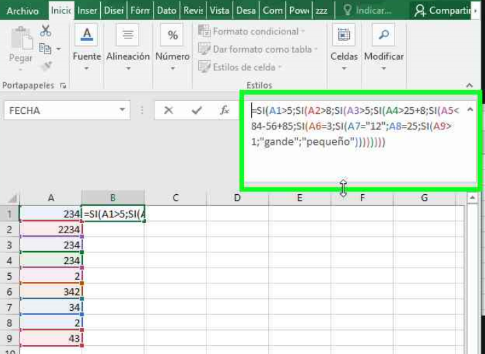 Píldoras Ofimáticas: Ampliación de la barra de fórmulas en Microsoft Excel