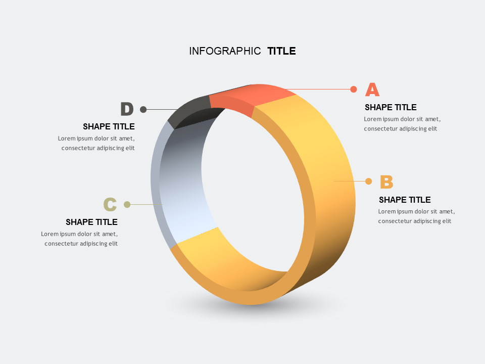 3D Pie Ring Description PowerPoint Templates - PowerPoint Free