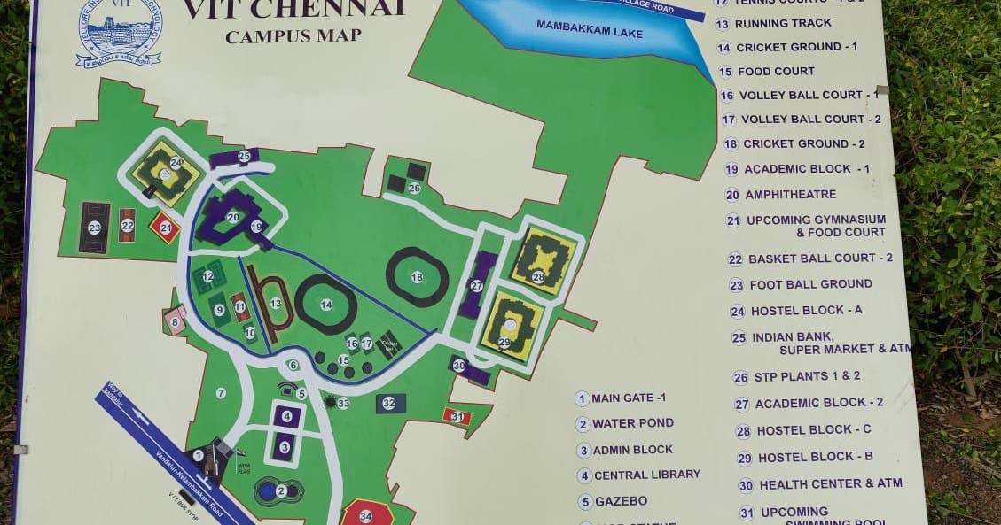 VIT Chennai Map
