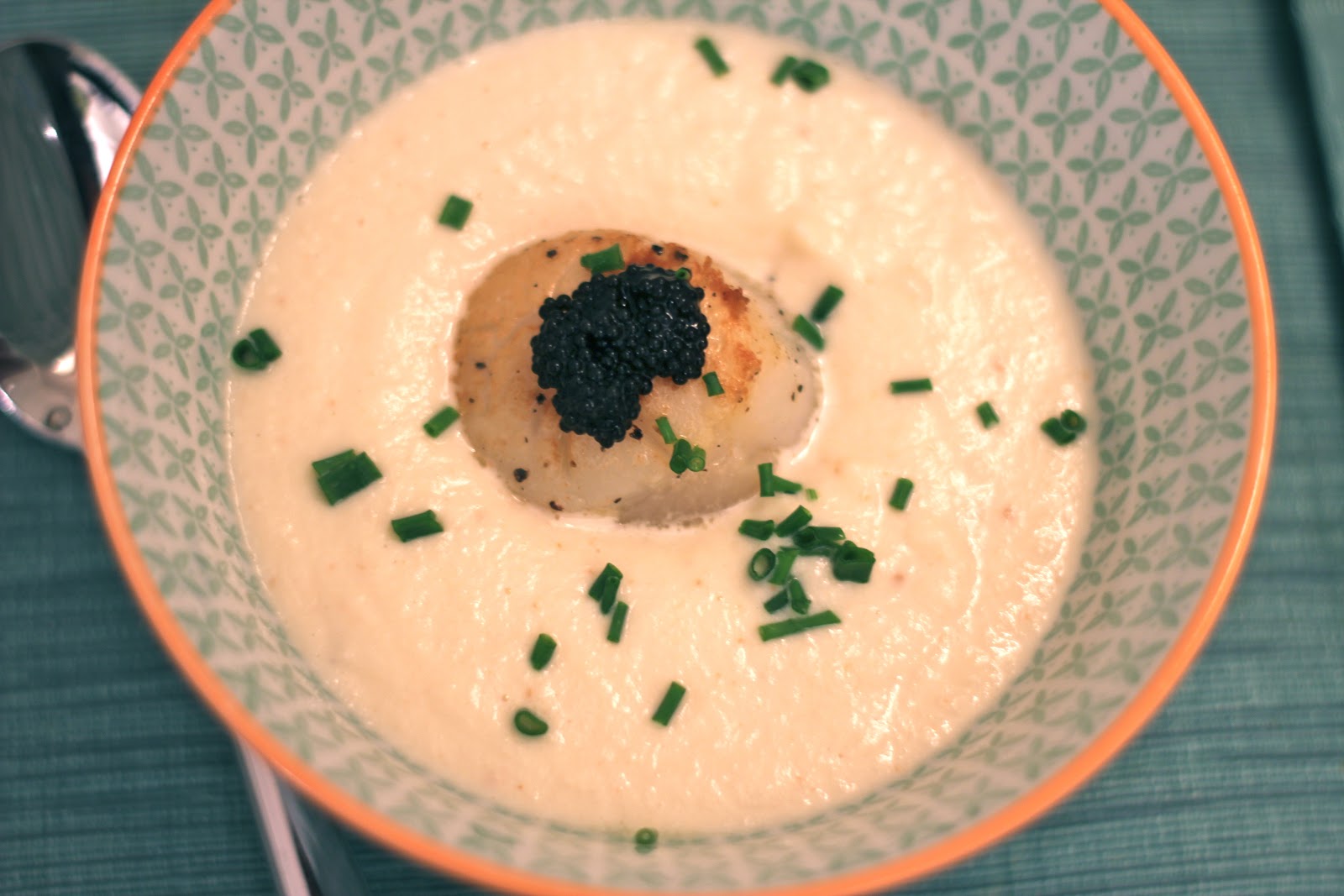 Life By Appointment: Cauliflower Soup with Seared Scallop and Caviar