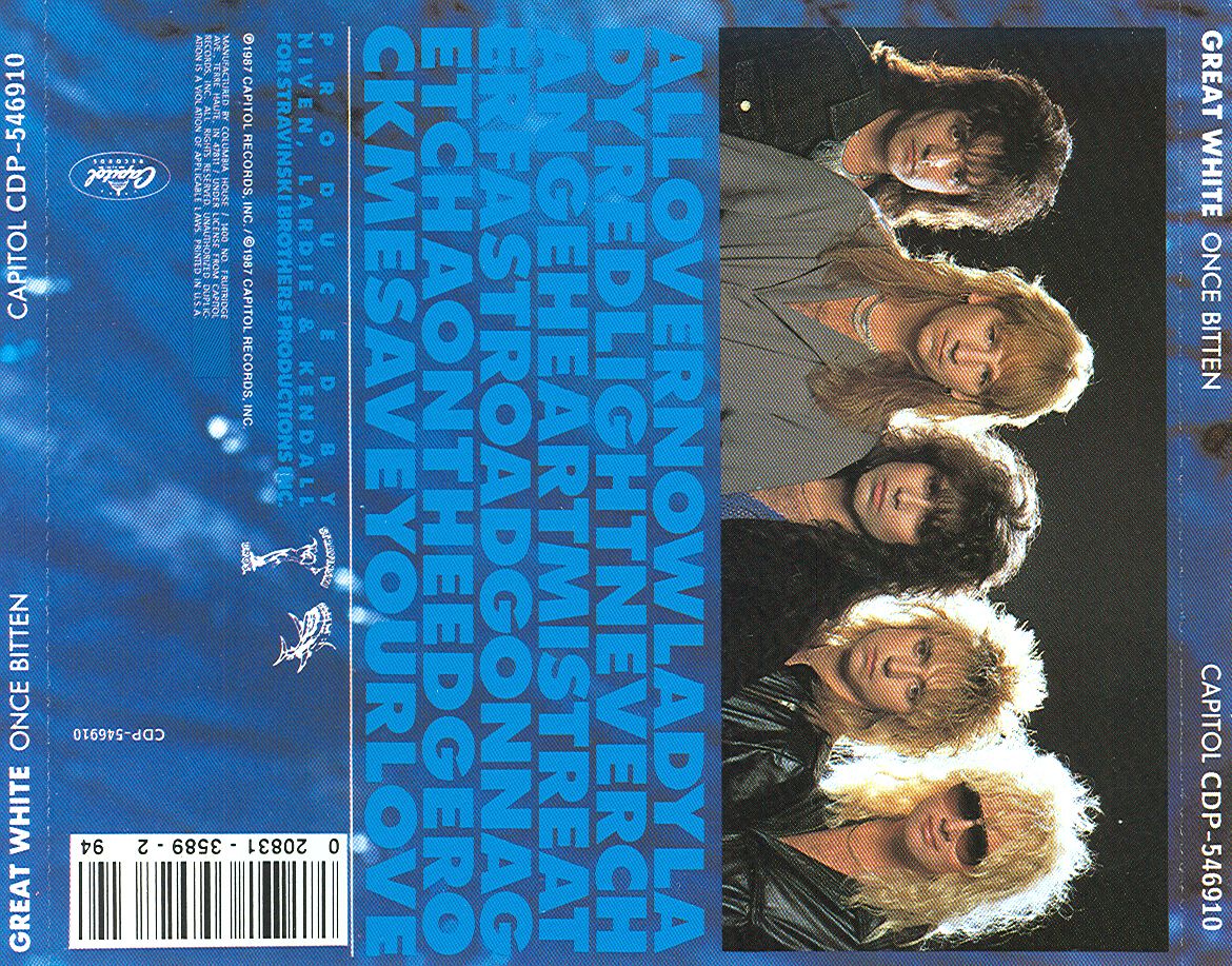 Classic Rock Covers Database: Great White - Once Bitten (1987)