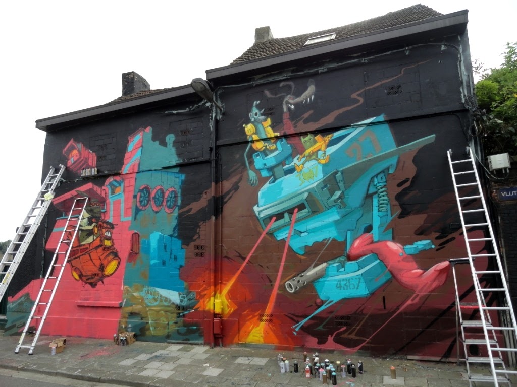 Mr Mong + Derm X Antwerp Meeting of Styles Art on Train