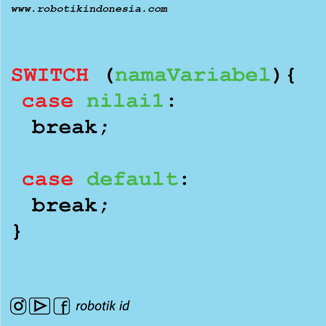 Switch Case Pemrograman Arduino IDE | Belajar Arduino Dari Dasar Switch Case Pemrograman Arduino IDE | Belajar Arduino Dari Dasar