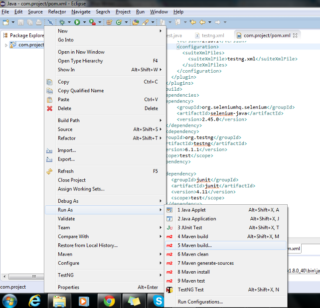 Core Java Selenium Maven Jenkins Tutorials Maven Testng And Selenium
