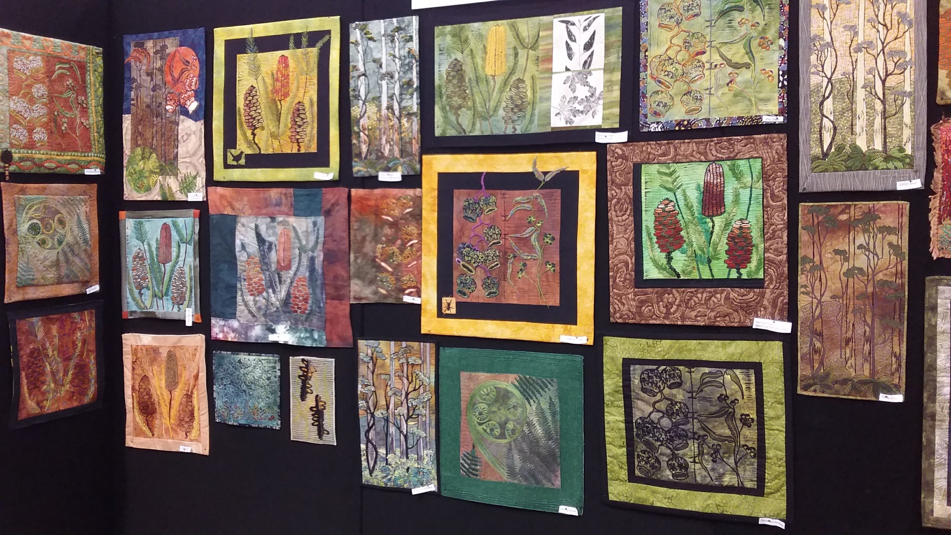 Musings of a textile itinerant: Linocut Printed Panels for Sale