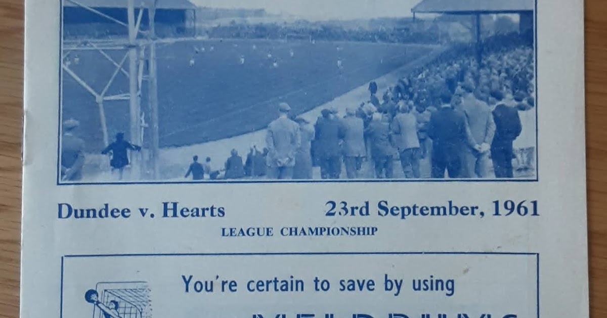 My Dundee FC Programmes: Dundee v Hearts, 23rd September 1961