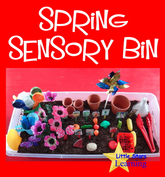 Little Stars Learning: Spring/Garden Sensory Bin