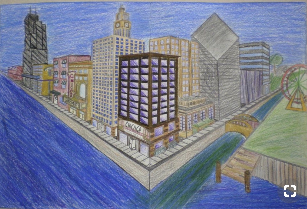 Pencils 'n Paintbrushes: Two Point Perspective City