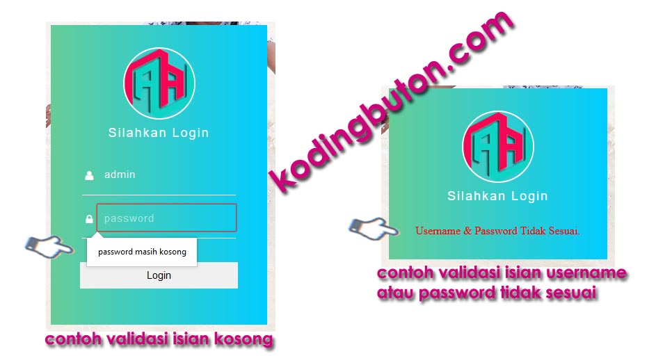 Membuat Form Login Serta Validasi Pada PHP dan MySQL