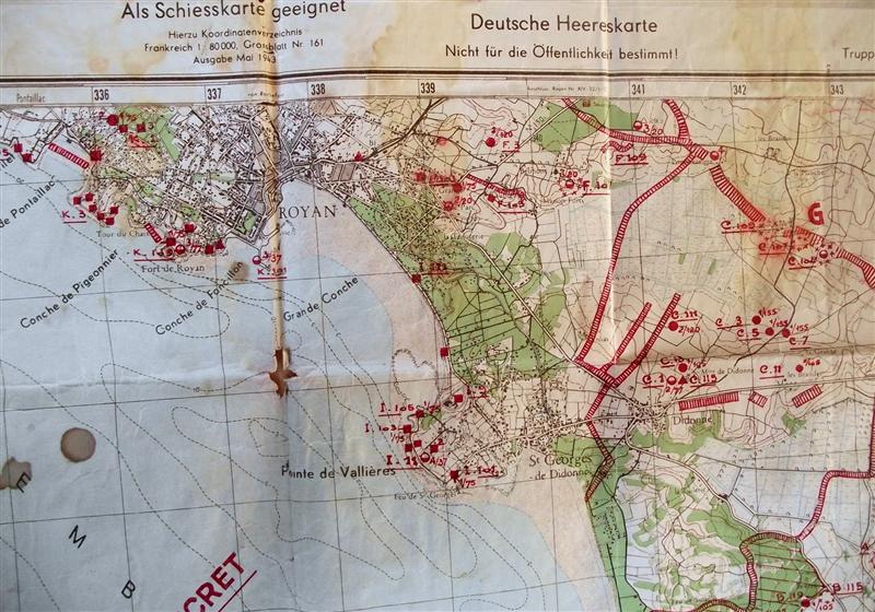 La Resistance Francaise: German map of Royan 1944