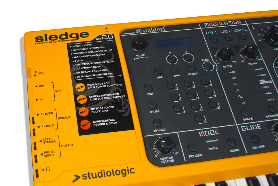 MATRIXSYNTH: Studiologic Sledge 2 Doubles Polyphony, Adds Sample Import ...