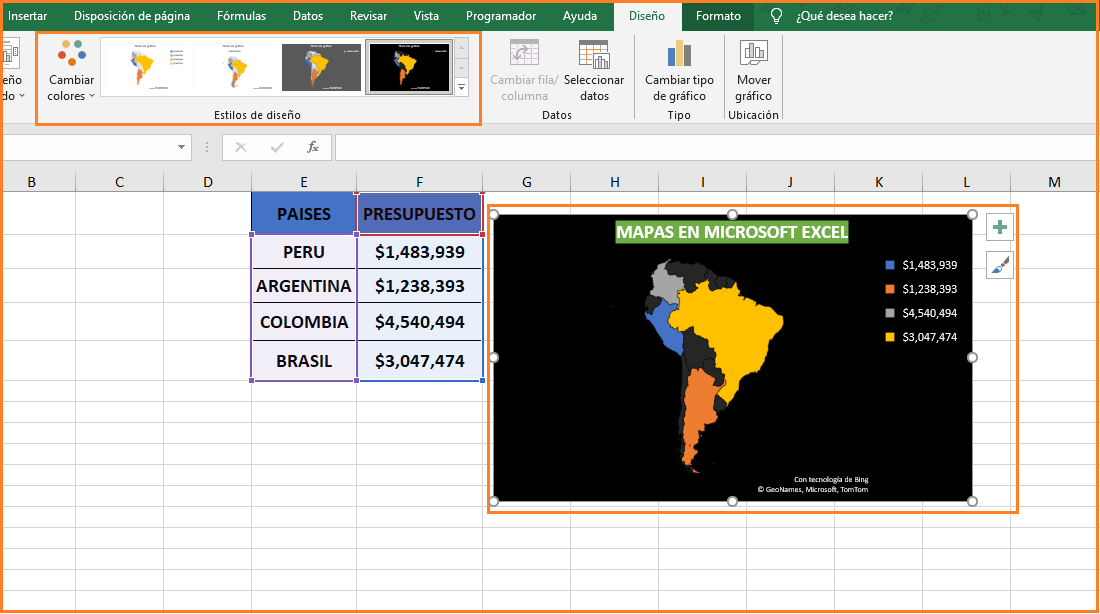 Hablamos Excel: Crear mapas en Microsoft Excel