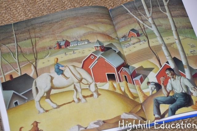 Highhill Homeschool: Grant Wood Art Activity