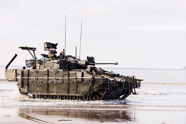SNAFU!: An unusual Ajax IFV on the beach...