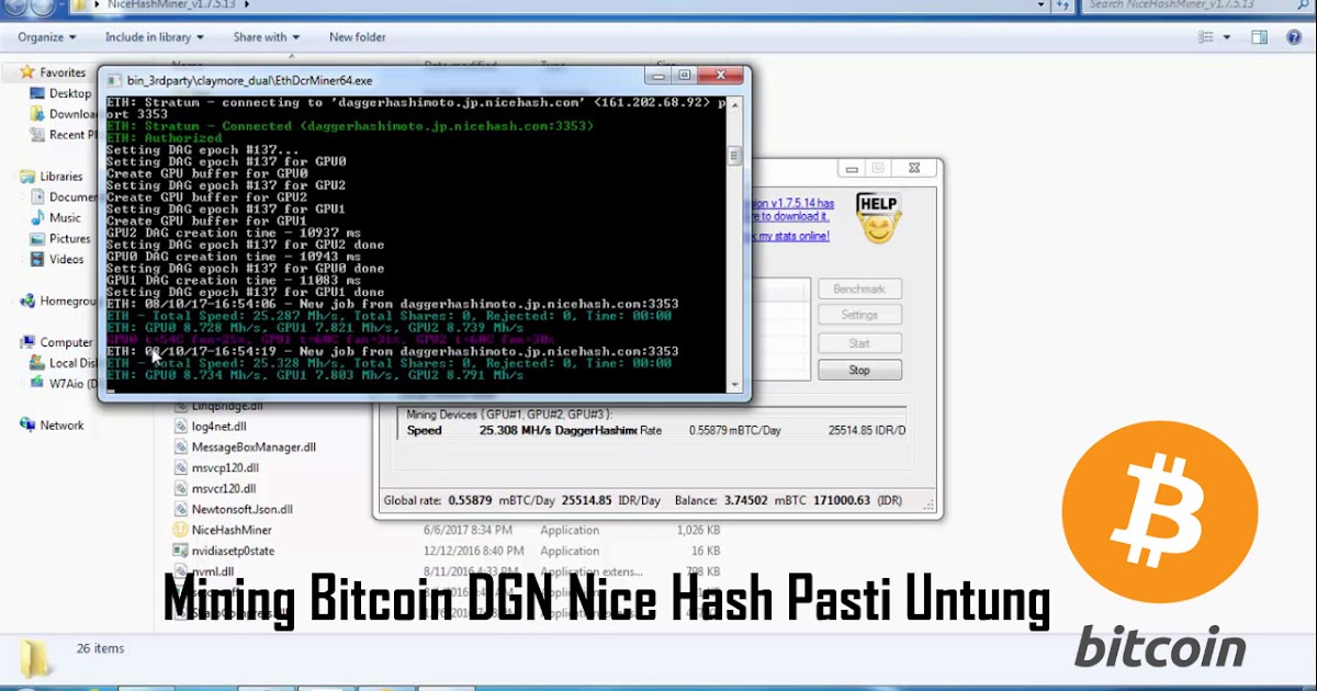 TradingdanMiningBitcoin: Cara Mining Dengan NiceHash Miner