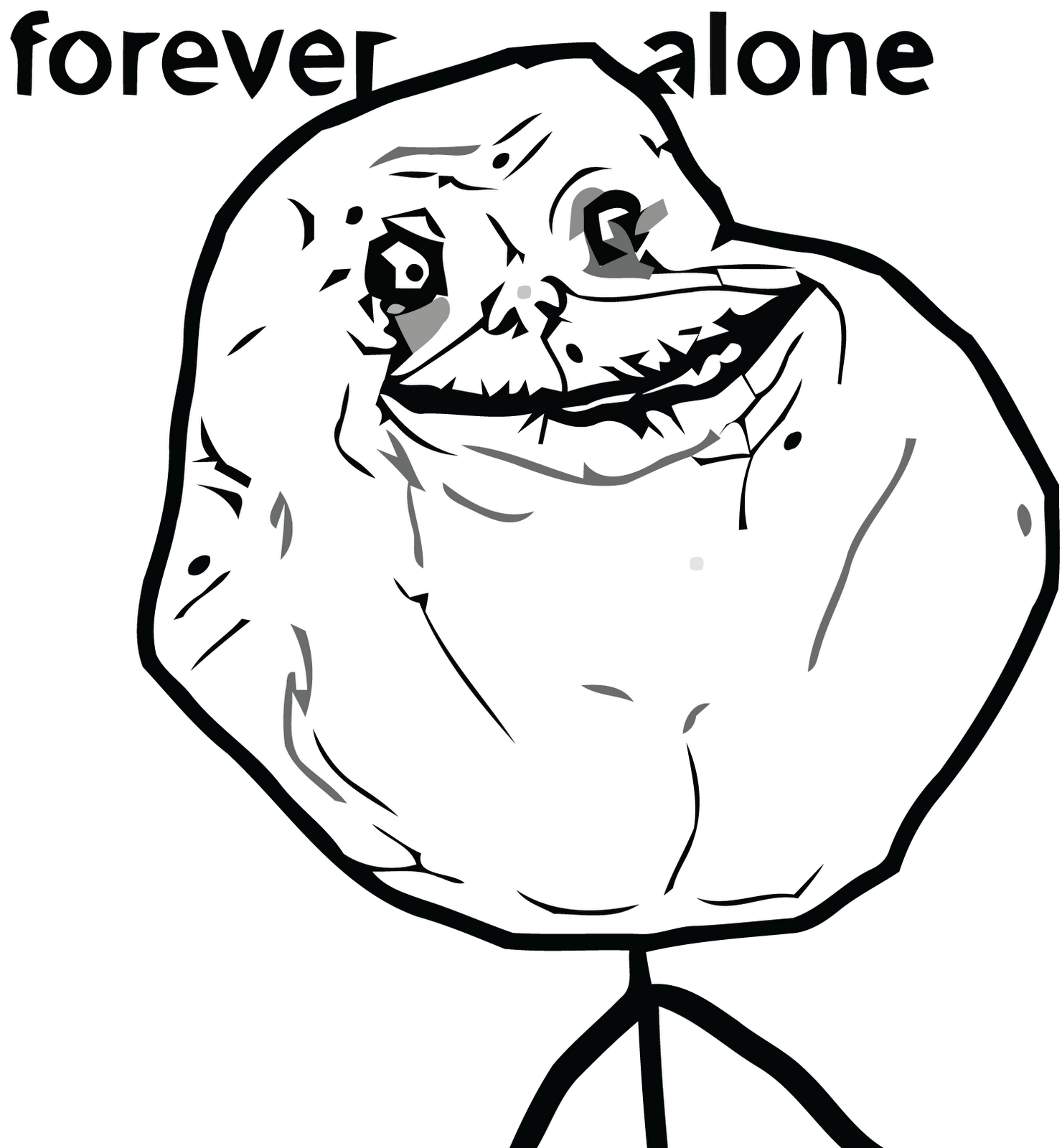 ☆透抽抗衡☆梗漫Rage Comics介紹: Rage comic表情介紹(4)：Forever Alone, Okay Guy