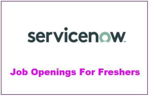 ServiceNow Freshers Recruitment 2023 | Software QA Engineer Jobs ...