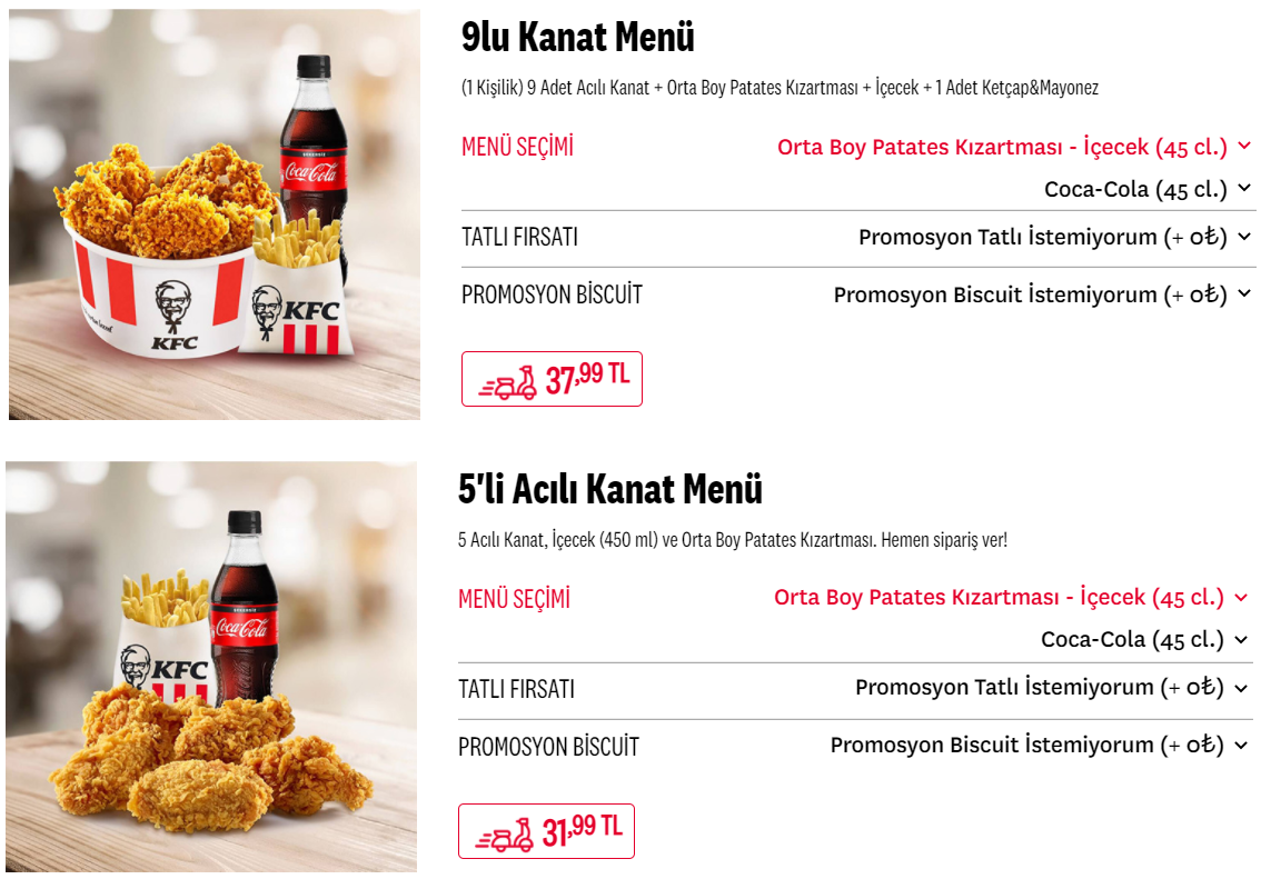 KFC(Kentucky Fried Chicken) Hakkında Genel Bilgiler ve KFC Türkiye Menü ...