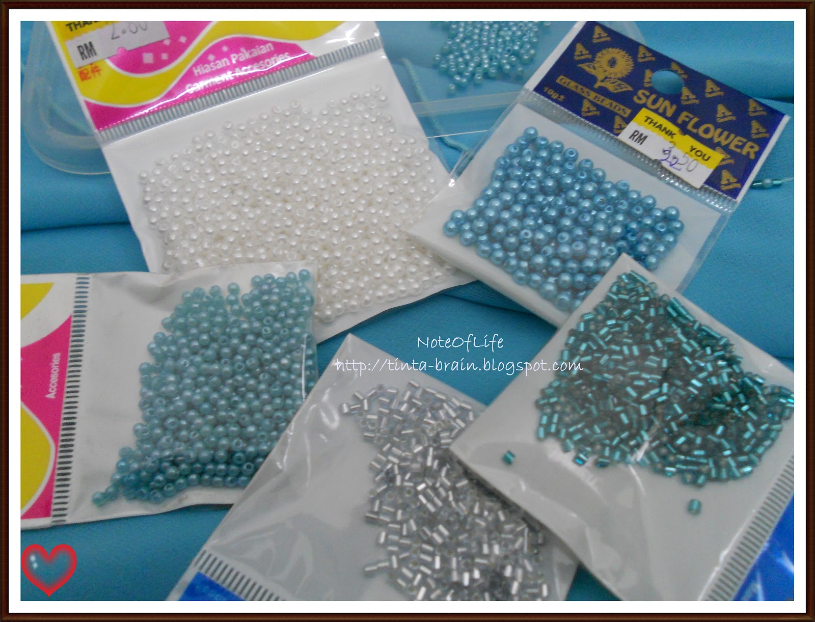 Note of Life....: ::Bunga + Manik + kain lace