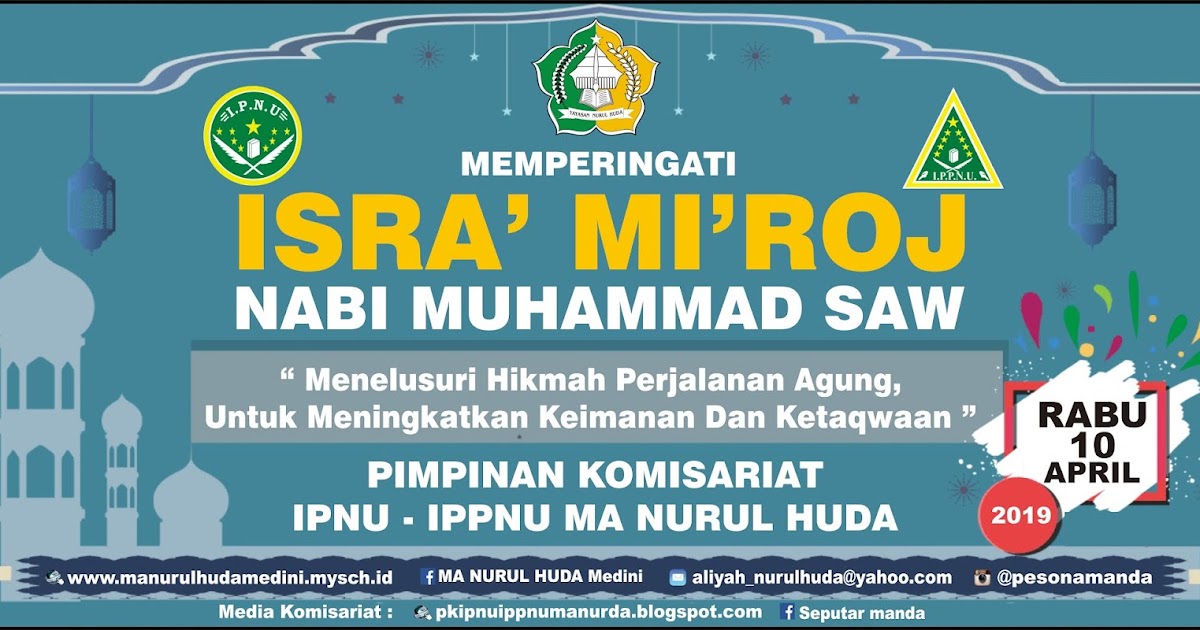 KARYA dan DESAIN GRAFIS : DESIGN KEREN : BANNER KEGIATAN ISRO' MI'ROJ