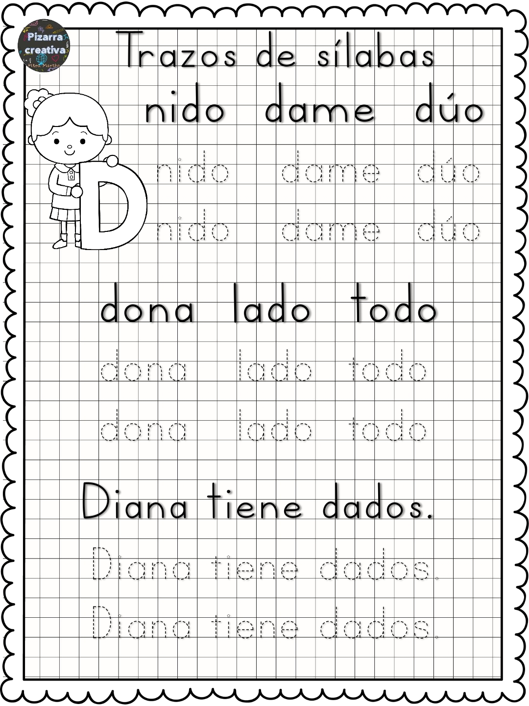 Cuadernito para Trazos de Sílabas | Materiales Educativos para Maestras