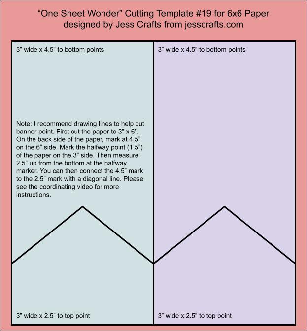 6×6 One Sheet Wonder Template #19 featuring Lawn Fawn | Jess Crafts