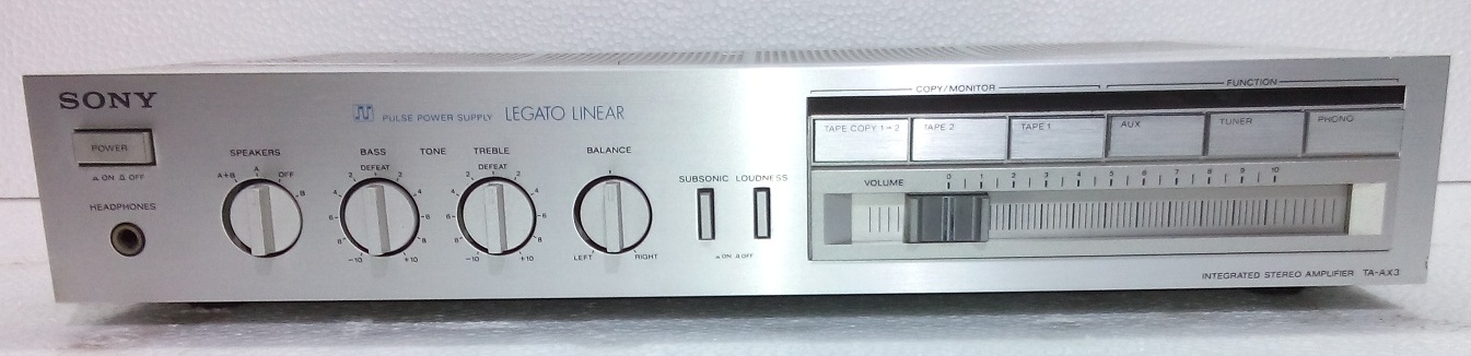 BARANG BARANG ELEKTRIK TERPAKAI DAN RARE: Amplifier Integrated SONY TA-AX3
