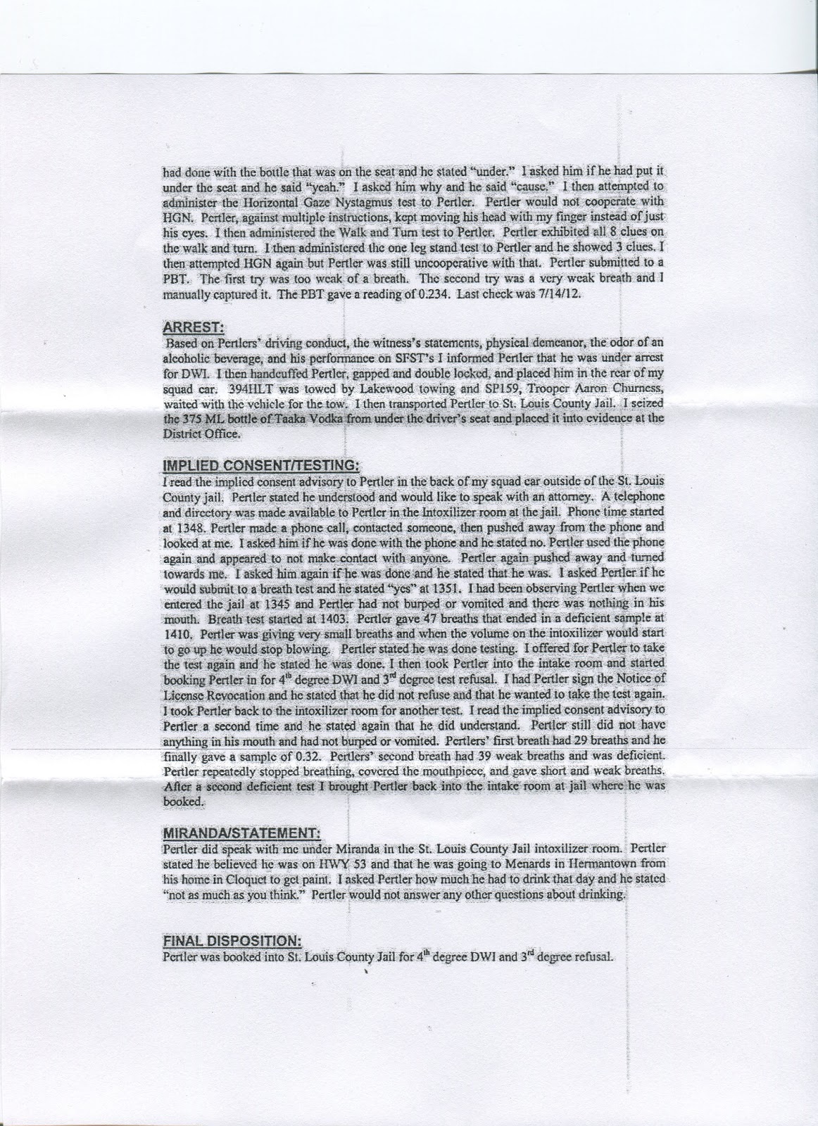 Lion News: Internal Affairs Complaint VS Lt. Eric Roeske, Capt. Steve ...