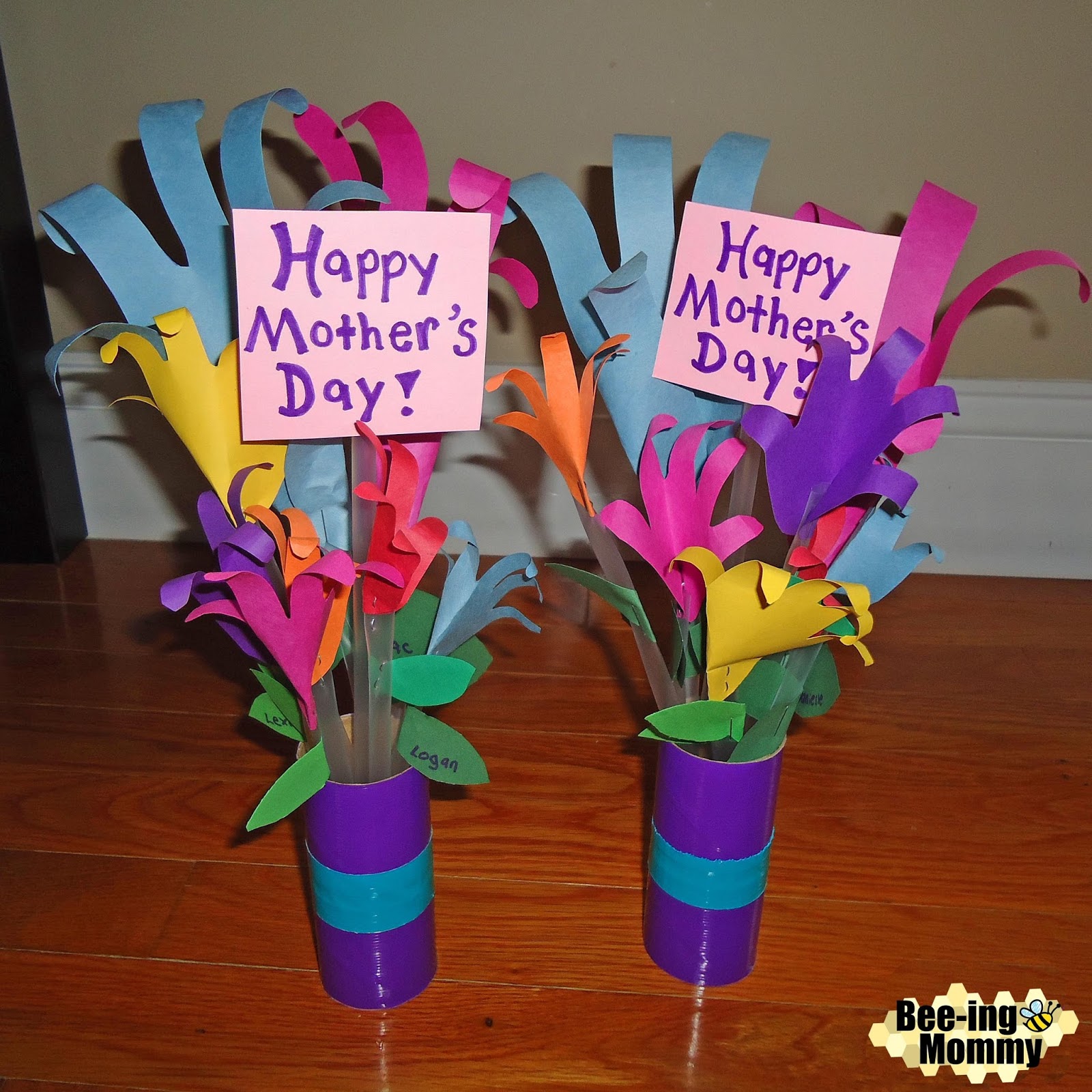 Hand Print Flower Bouquet