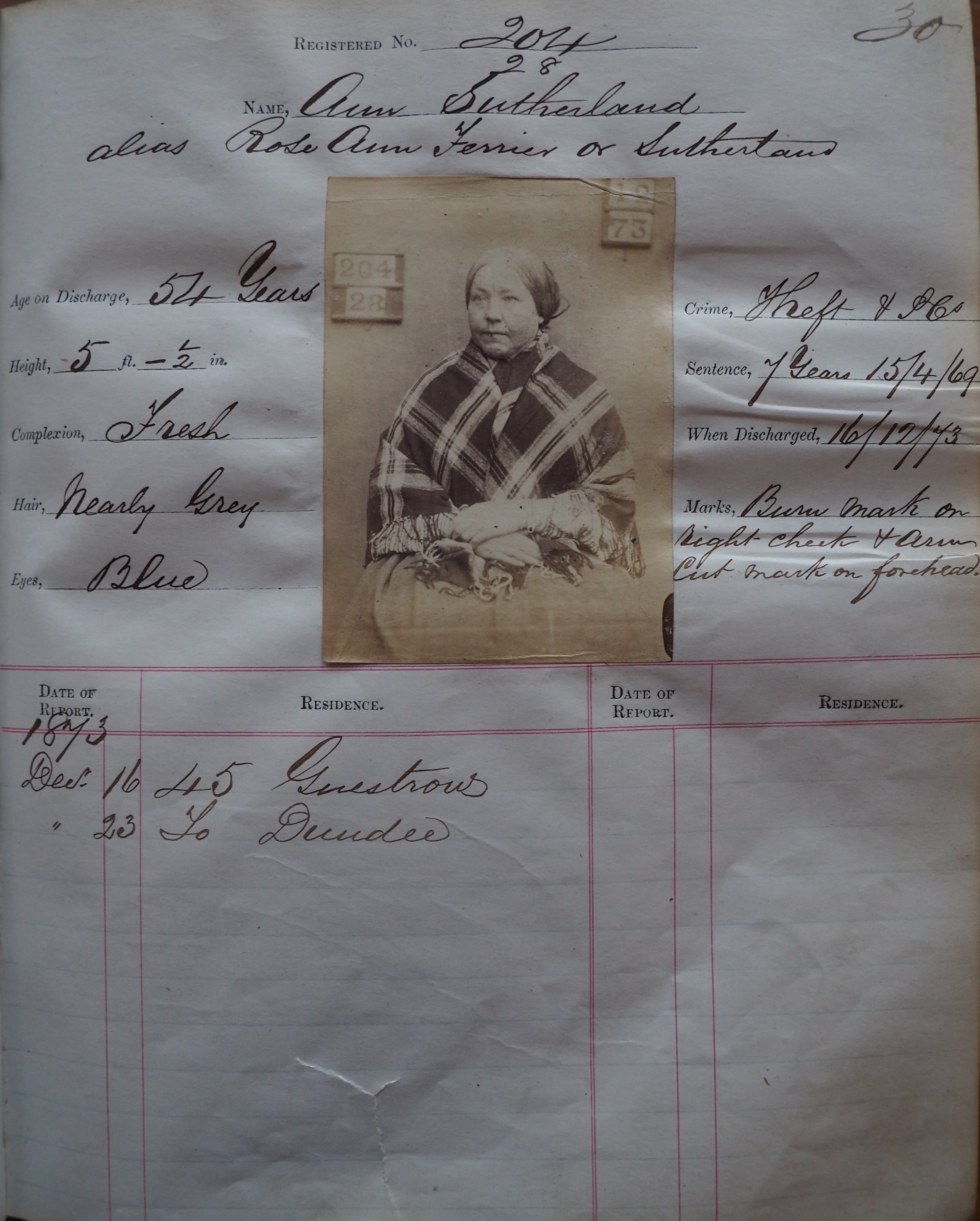 Criminal Portraits: Ann Sutherland - "She went away to her cell with an ...