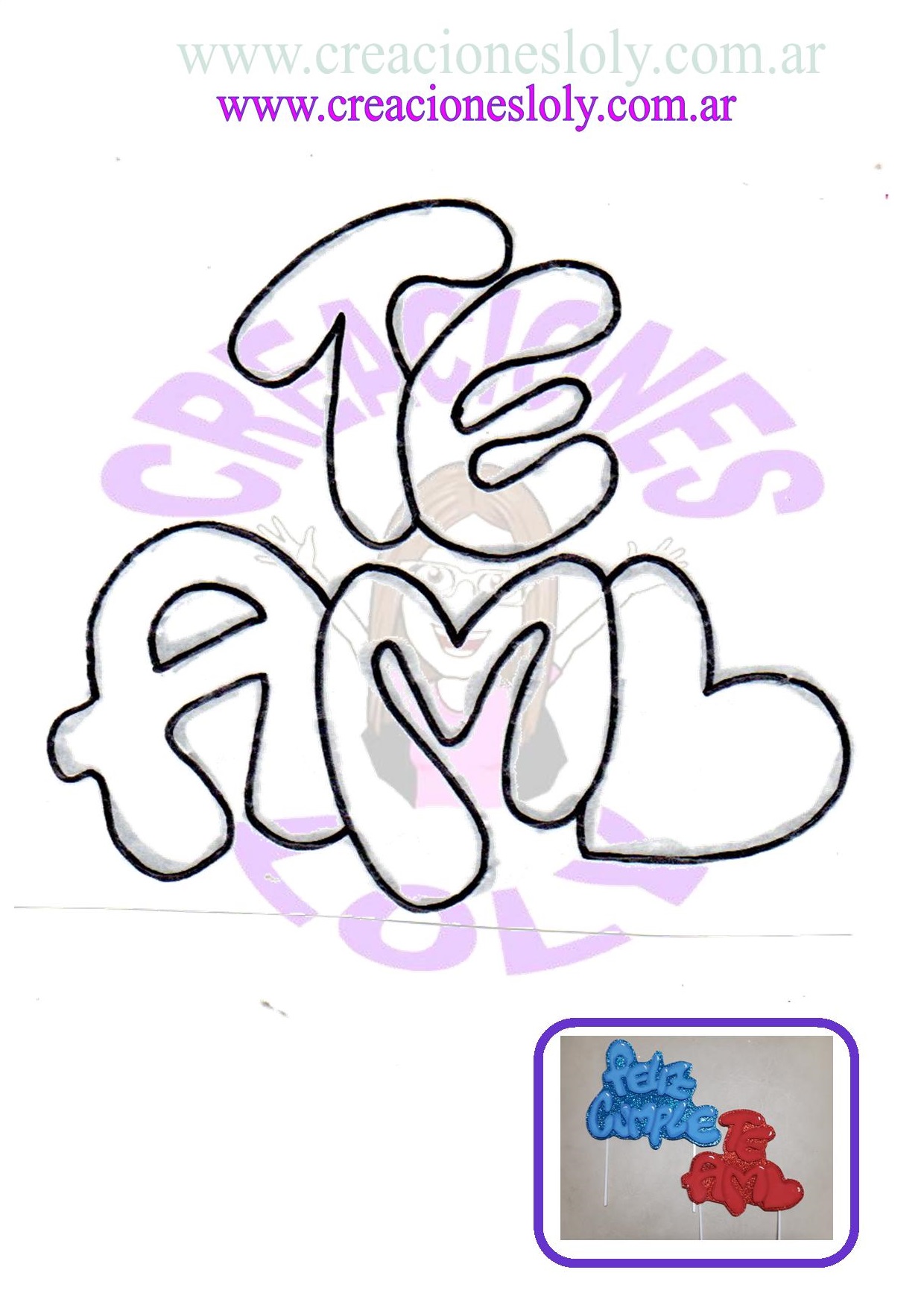 Creaciones Loly: Toppers para Tortas