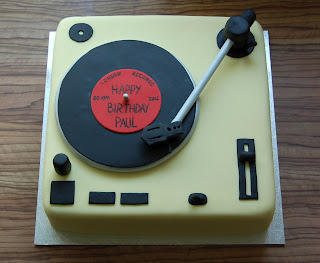 Brighton Baker: Record deck cake - happy 60th birthday Paul!