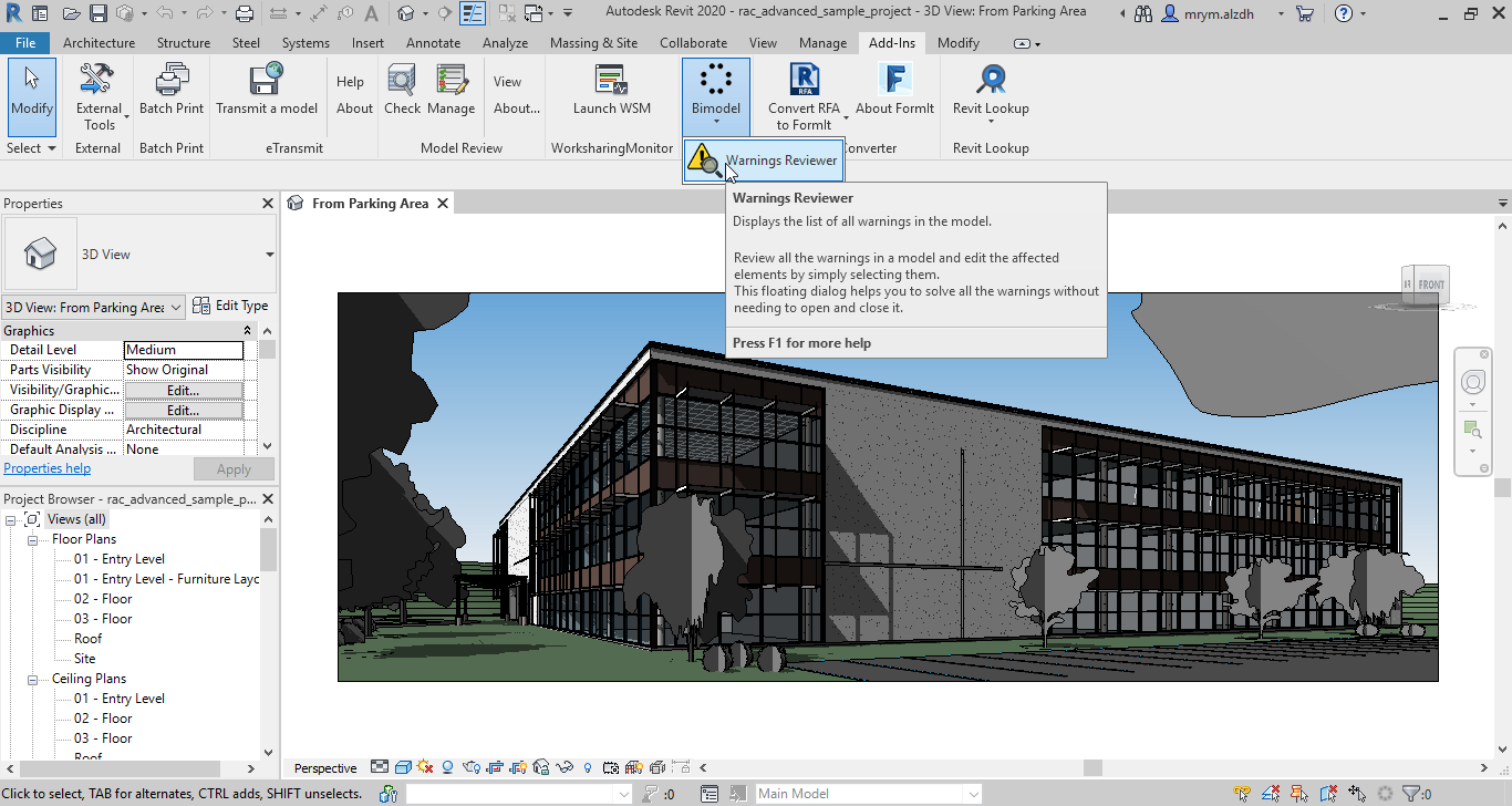 Revit Add-Ons: Free Warnings Reviewer