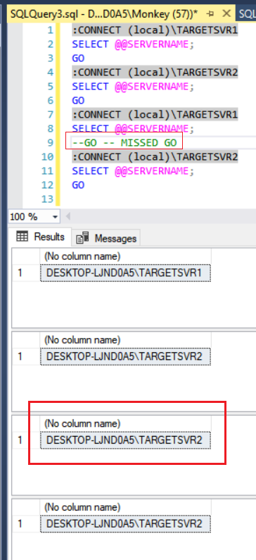 Hk Sql Server Doctor Running Query In Sqlcmd Mode In Ssms