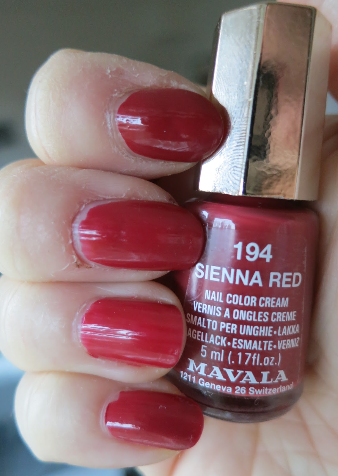 Past, Present, Future: Mavala Sienna Red #194