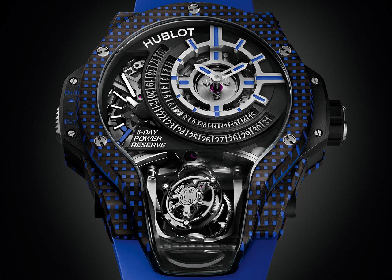 Hublot - MP-09 Tourbillon Bi-Axis 5 Days Power Reserve 3D Carbon | Time ...