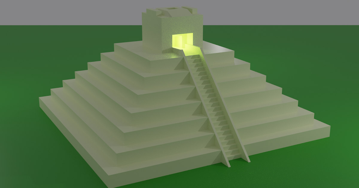 Mayan Pyramid-Blender:산을 붉게 물들이는 꽃