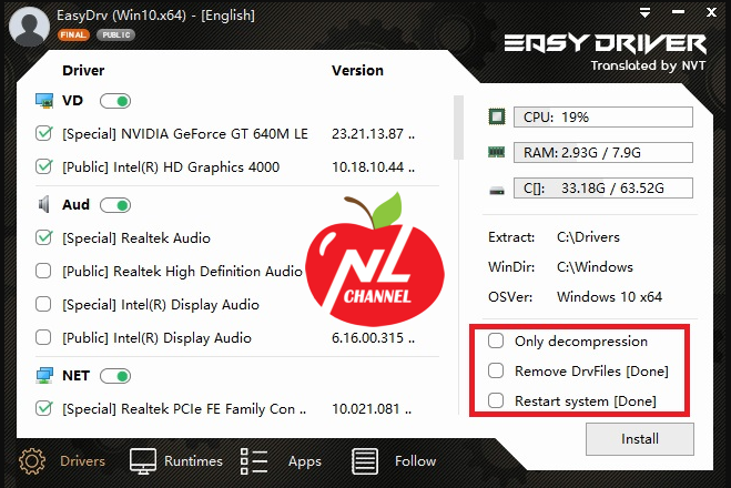 WanDriver 7 (Easy DriverPacks) Tiếng Anh – bộ Driver Full cho Windows ...